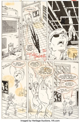 Mark A. Nelson Todd McFarlane printed blue line G.I. Joe Special 1 ...